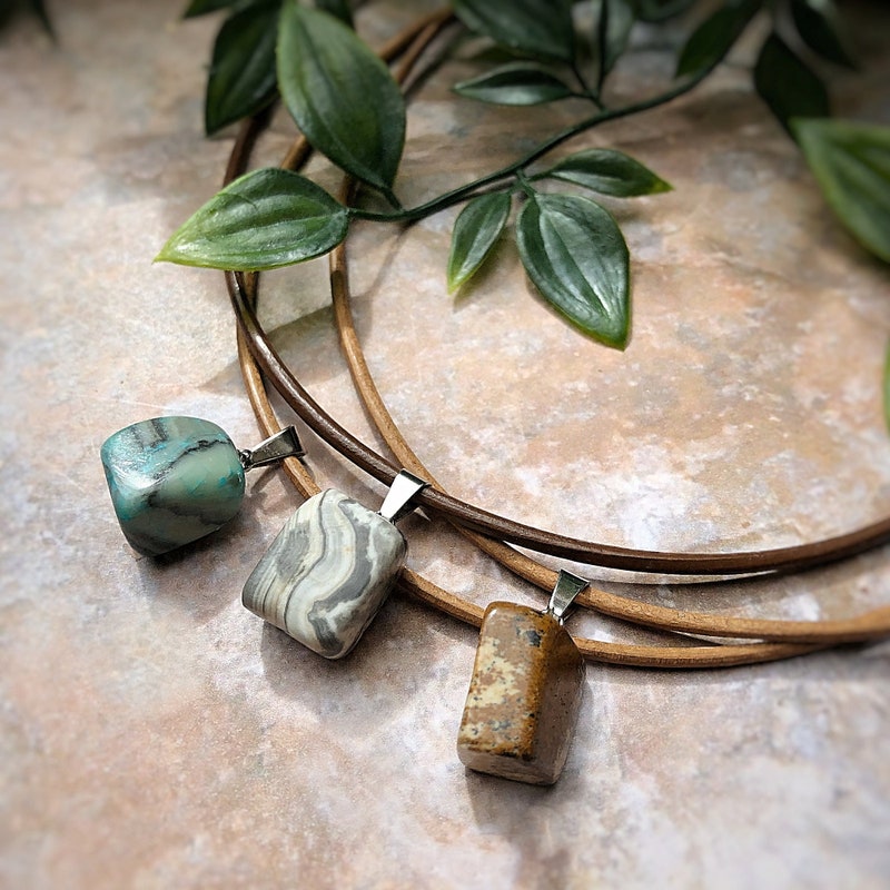 Leather and Stone - Etsy