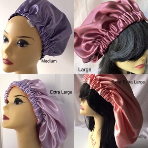 Rose Gold Reversible Silky Satin Hair Bonnet - Etsy UK