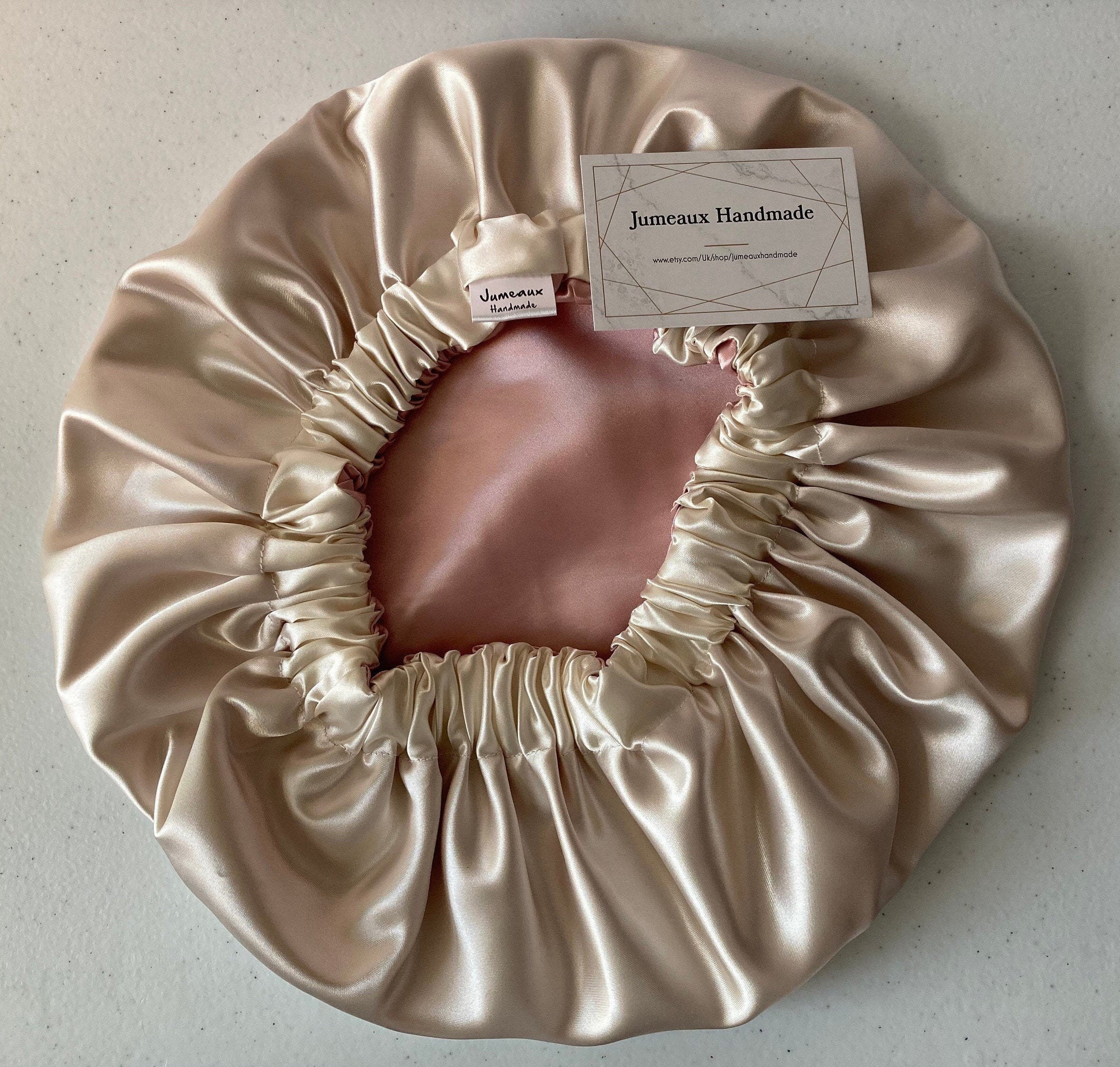 Rose Gold Reversible Silky Satin Hair Bonnet | Etsy