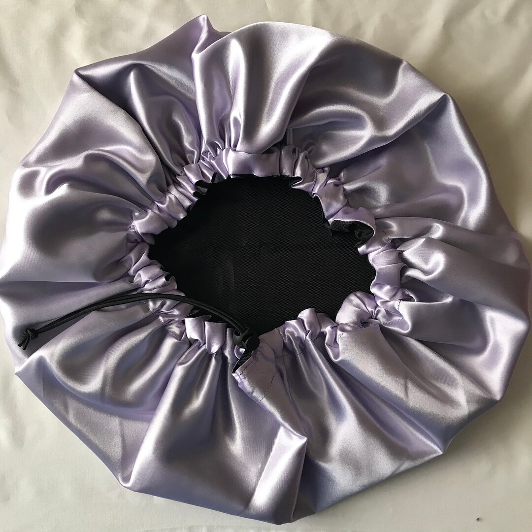 Shower Cap Adjustable Satin Lined Hair Protection Cap for Women - Etsy