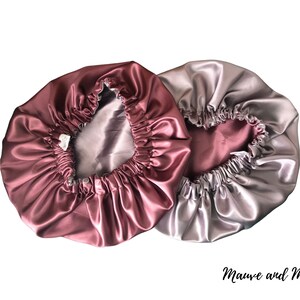 Rose Gold Reversible Silky Satin Hair Bonnet - Etsy UK