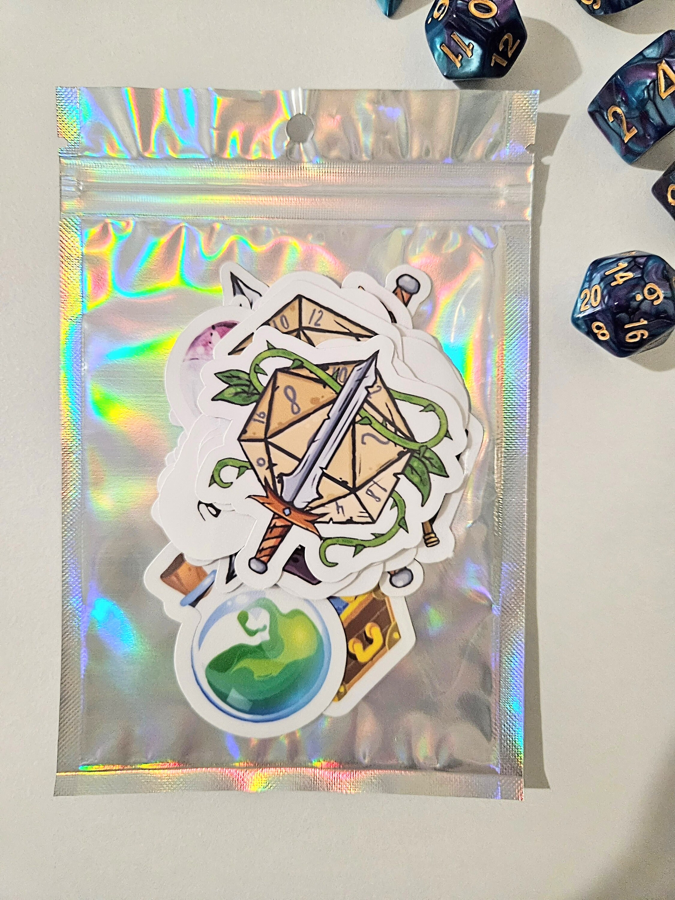 Dnd Sticker Pack Dnd Dice Sticker Set Sticker Gift for - Etsy