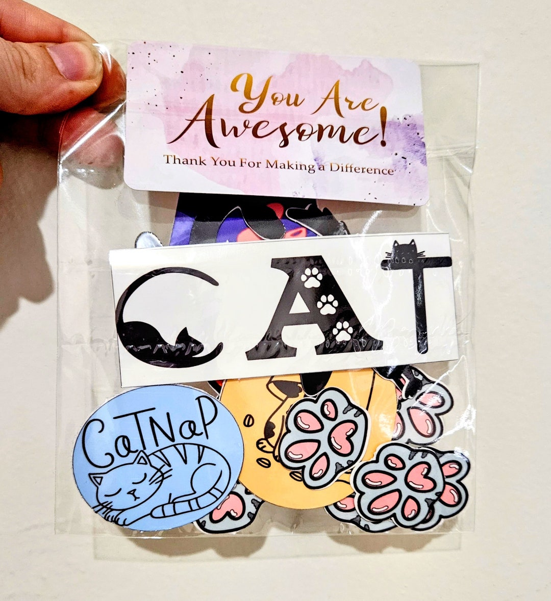 Cats Sticker Set, Cute Sticker Sheet, Sticker Pack, Cat Lovers Gift ...