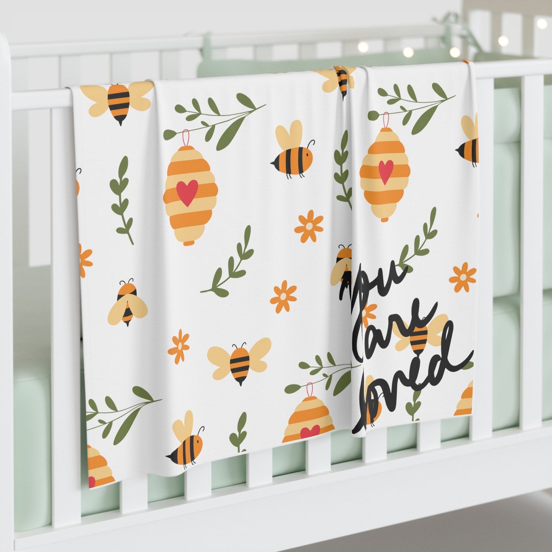 Cute Bumblebee Baby Blanket, Baby Shower Gift, Newborn Holiday Gift ...