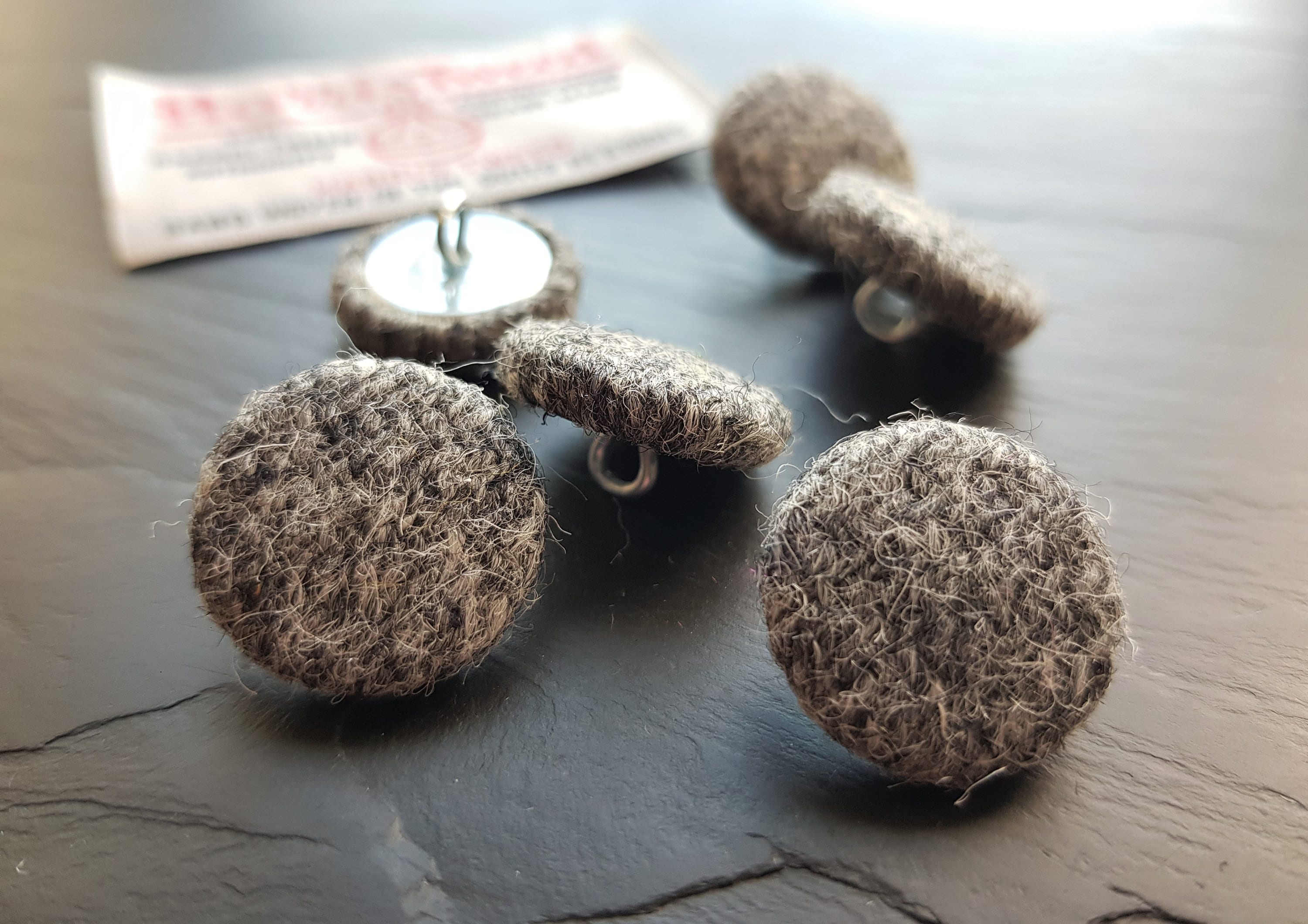 Grey Harris Tweed Hand Covered Buttons 14mm 19mm 23mm 25mm - Etsy UK