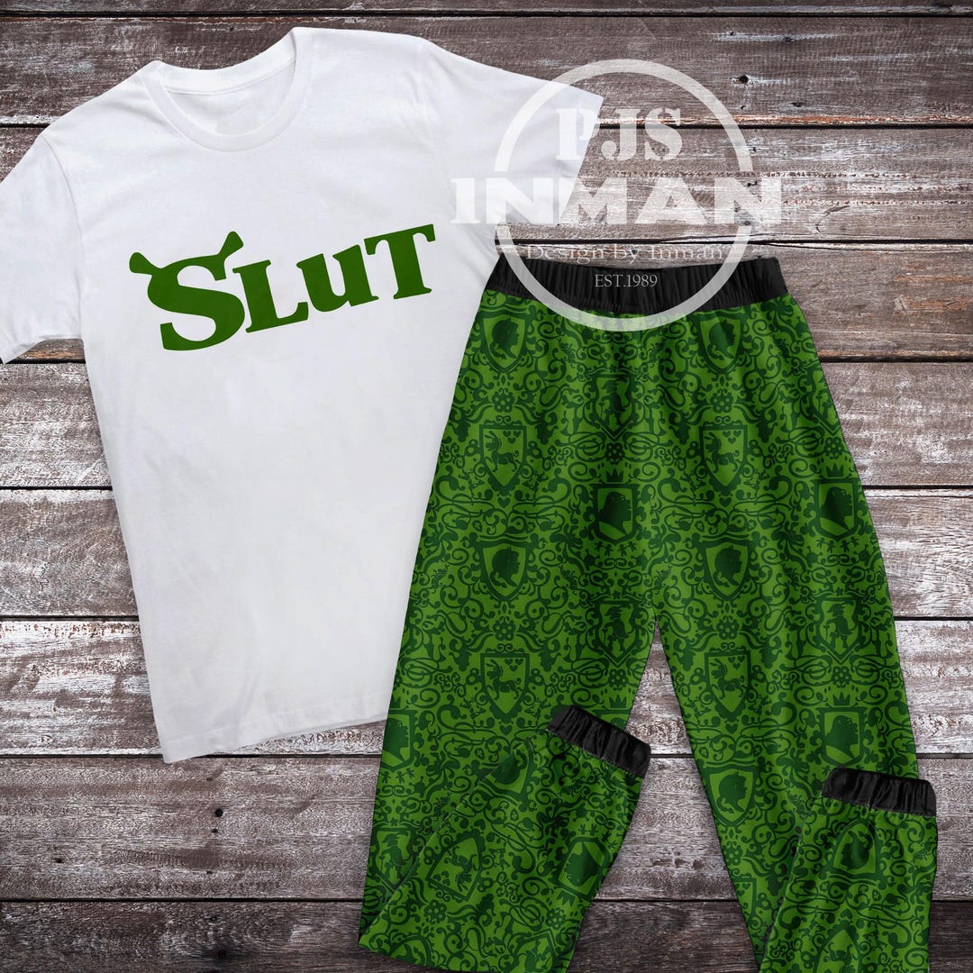 Shrek Pajamas Set, Shrek Personalized Family Pajamas, Shrek Family ...