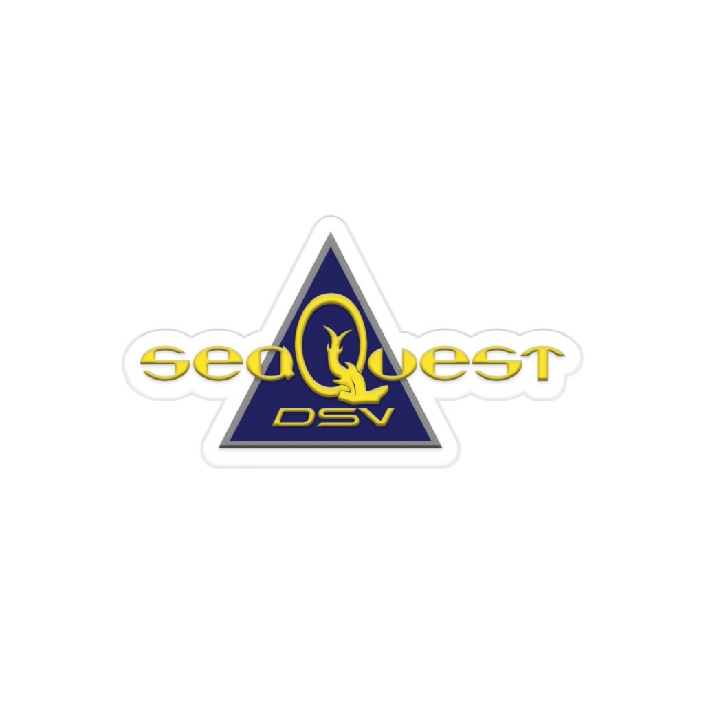 Seaquest DSV Transparent Outdoor Sticker “SQ” – Weatherproof Sci‑fi ...