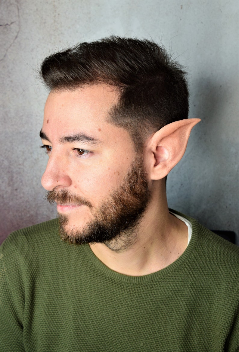 Long Elf Ears Latex Prosthetic elf ear tips Fantasy Costume | Etsy
