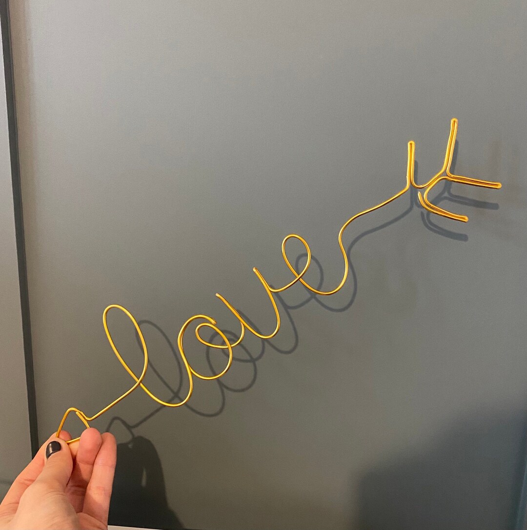 Love Arrow Wire Wall Art - Etsy
