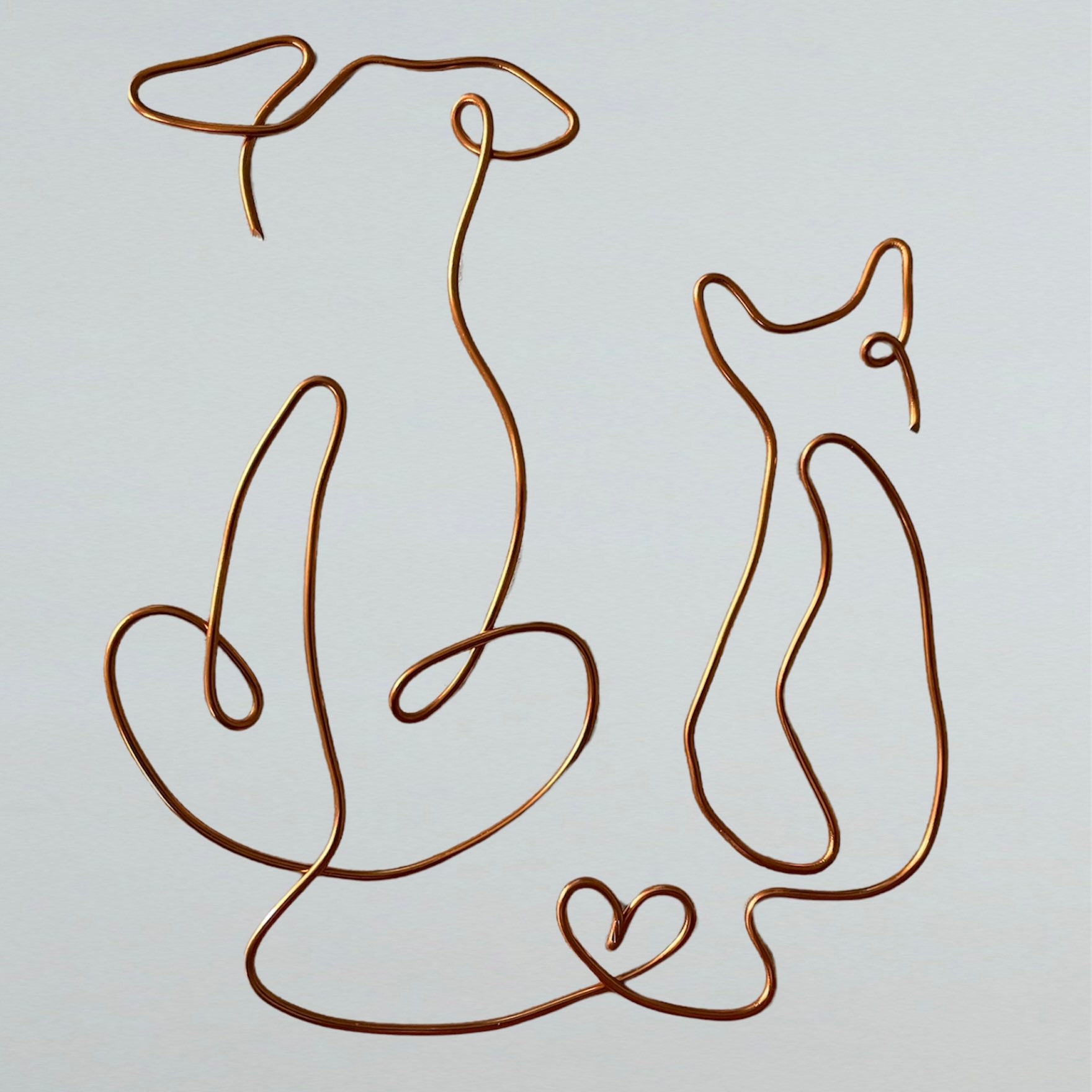 Dog and Cat Wire Art Pets Home Decor Wall Hanging Gift | Etsy UK