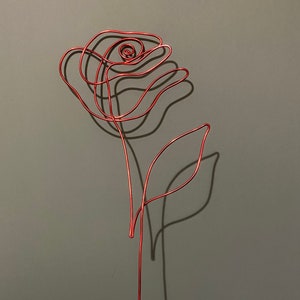Wire Rose Flowers Home Decor Wire Words Gift - Etsy