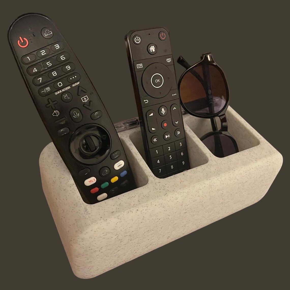 Remote Control Holder - Caddy - Marble - Firestick - LG - Samsung ...