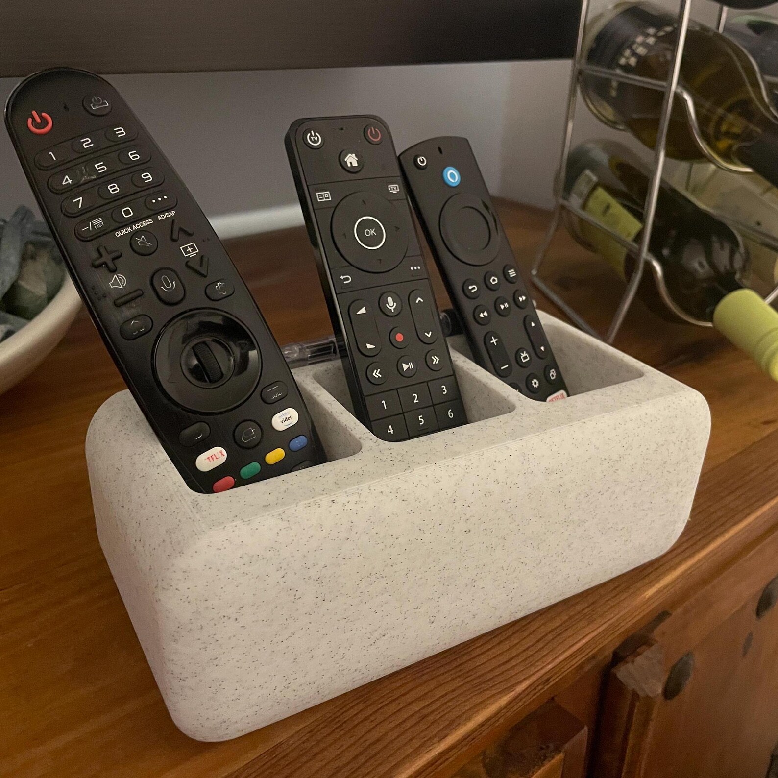 Remote Control Holder - Caddy - Marble - Firestick - LG - Samsung ...