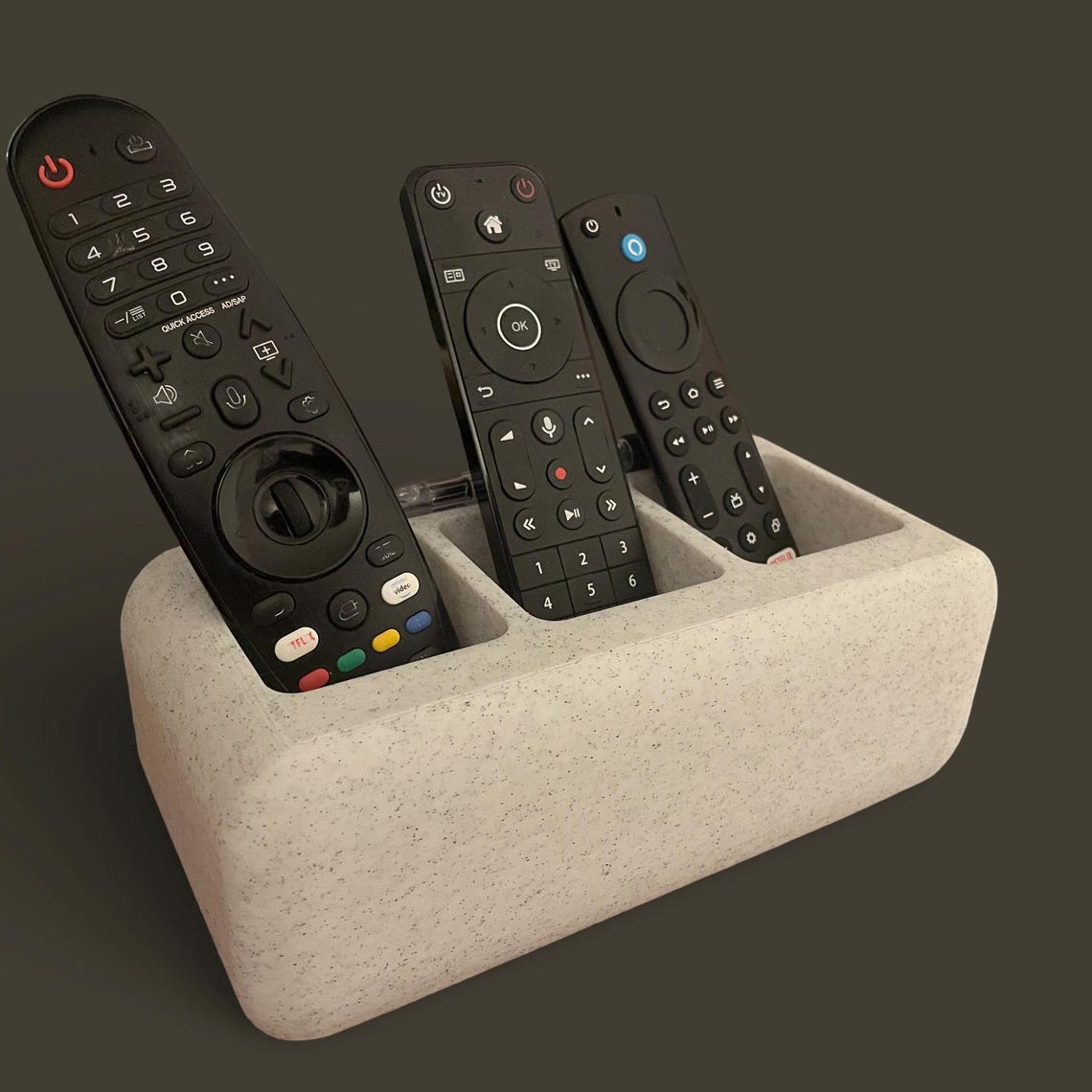 Remote Control Holder - Caddy - Marble - Firestick - LG - Samsung ...