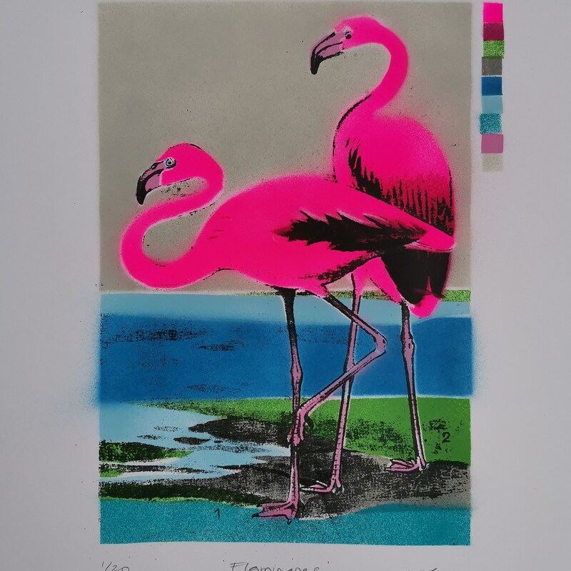 Screenprint Neon - Etsy