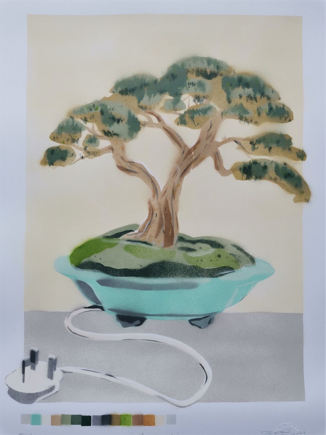 Bonsai Original Signed Art on Paper - Etsy