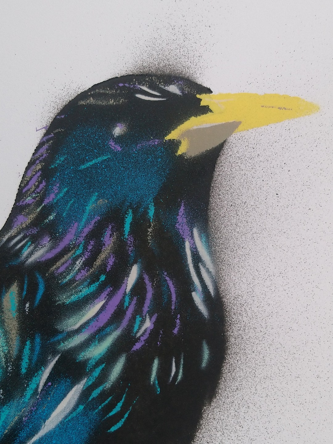Starling - Original Limited Edition Multicolour/layer Stencil in Large ...