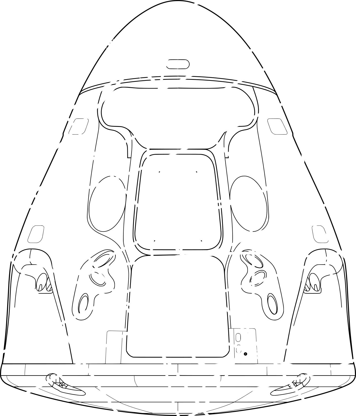 Spacex Dragon Capsule, SVG, PNG - Etsy