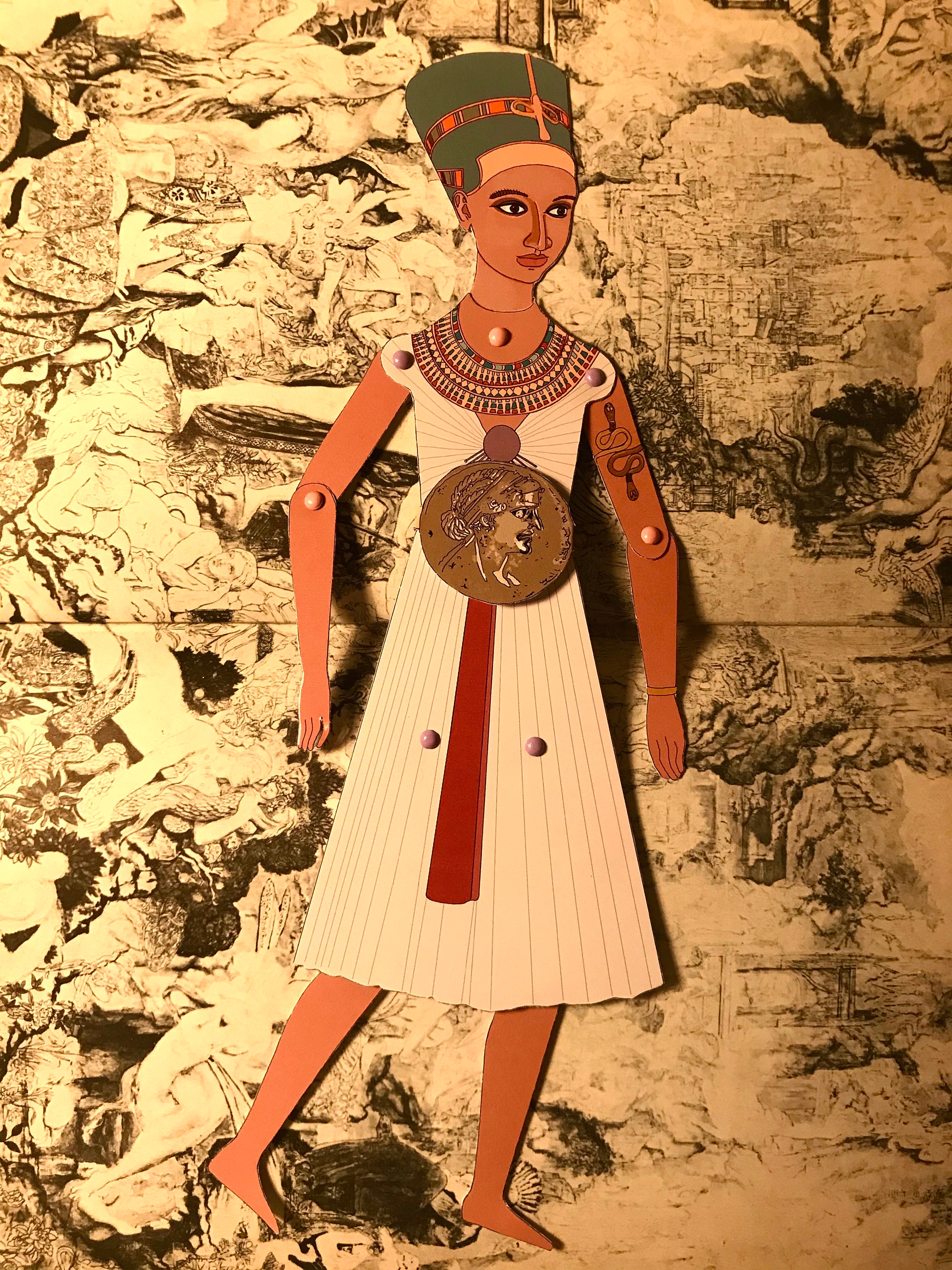 Cleopatra Articulate Paper Doll - Paper Puppet - DIY Printable PDF - Etsy