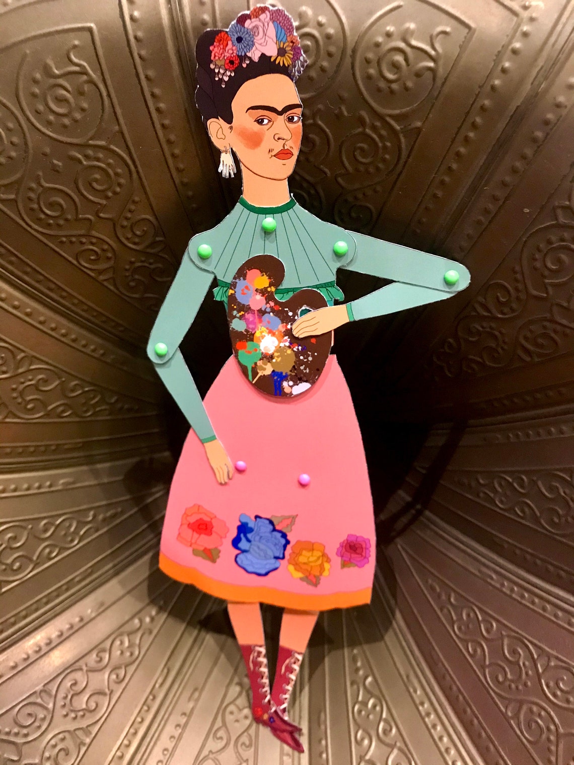 Frida Kahlo Articulate Paper Doll - Paper Puppet - DIY Printable PDF - Etsy