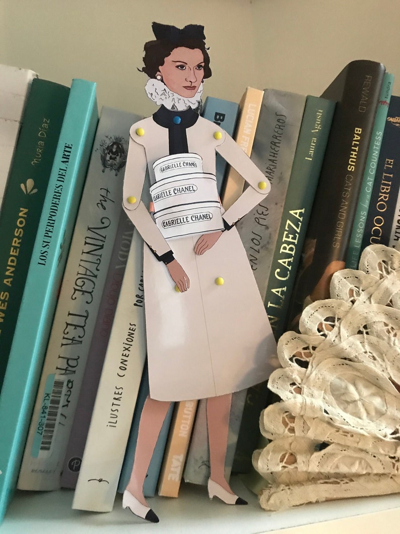Coco Chanel Articulate Paper Doll Paper Puppet DIY Printable PDF - Etsy