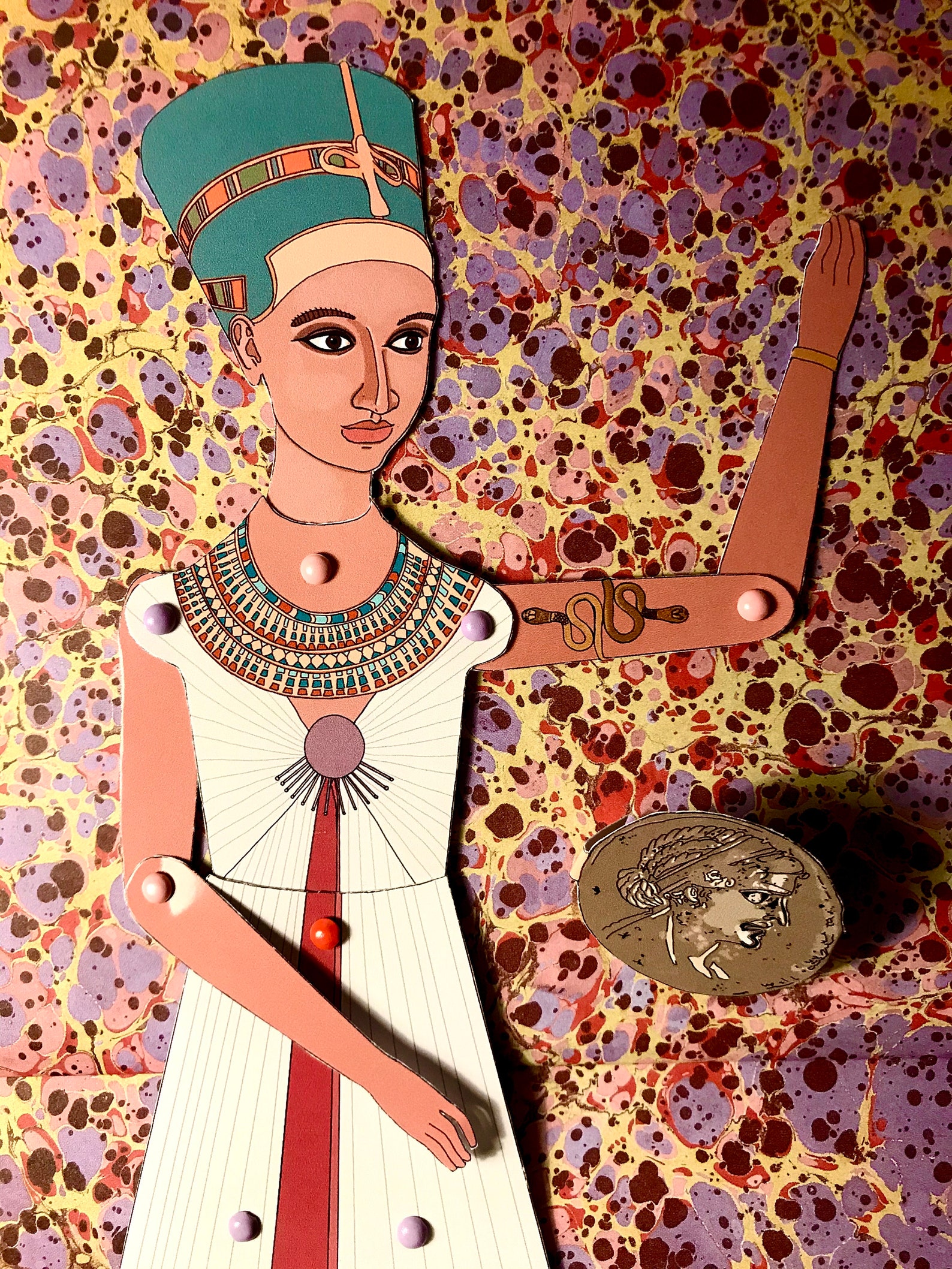 Cleopatra Articulate Paper Doll - Paper Puppet - DIY Printable PDF - Etsy