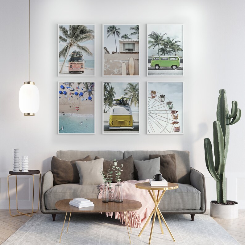 15 Piece Set: Summer Beach Vibe Printable Art. DIGITAL - Etsy