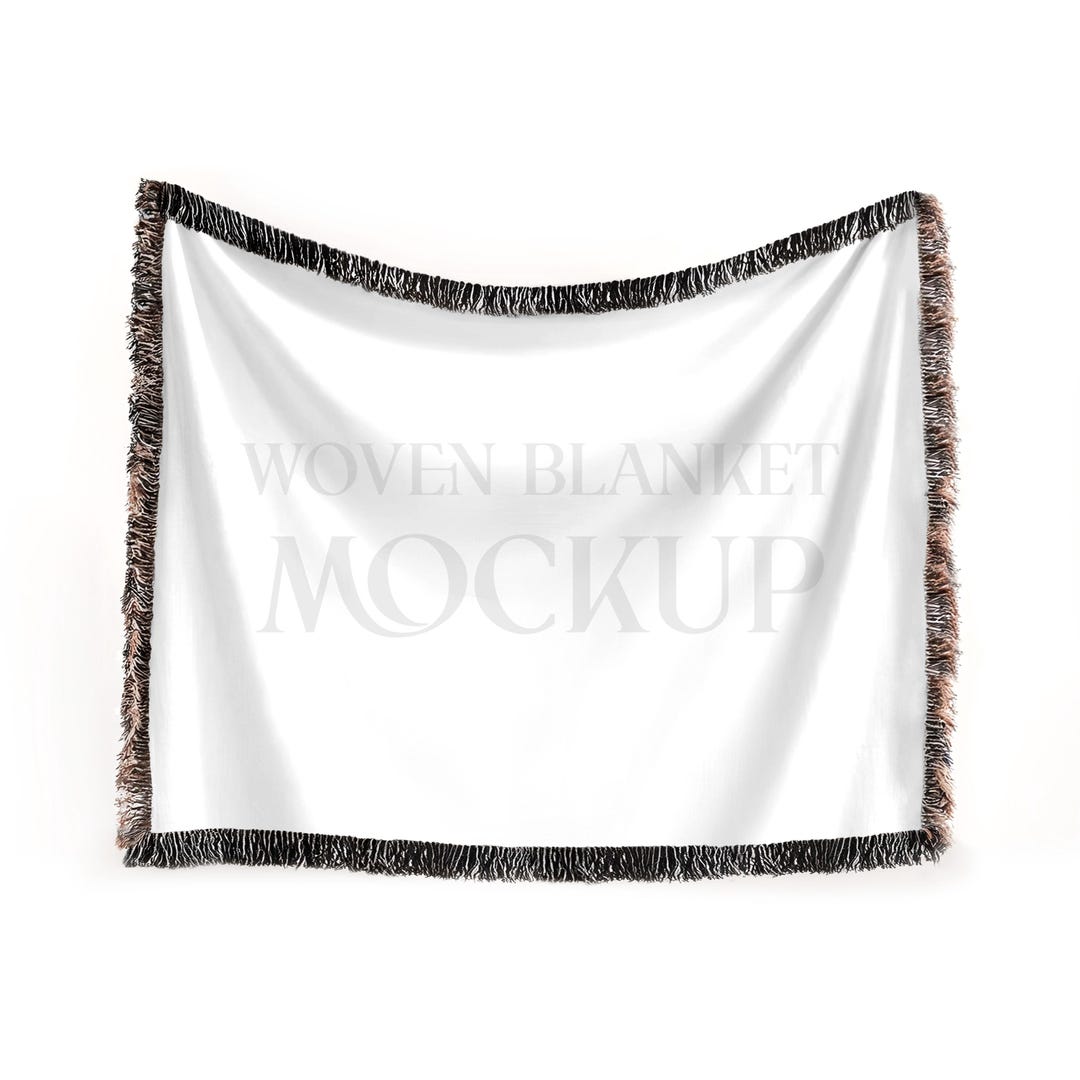 Woven Blanket Mockup: Photoshop & Canva PNG (digital Download) - Etsy
