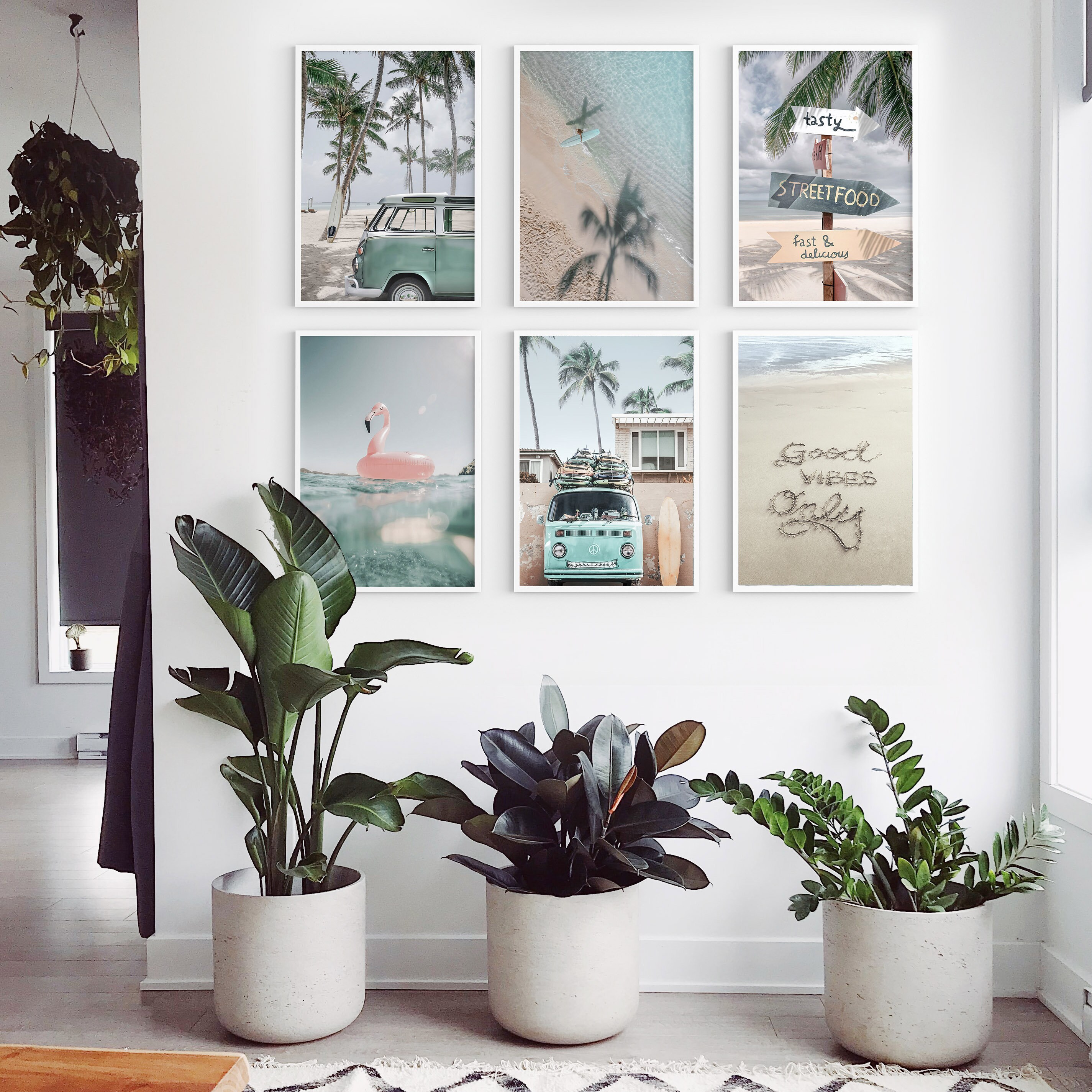 15 Piece Set: Summer Beach Vibe Printable Art. DIGITAL - Etsy