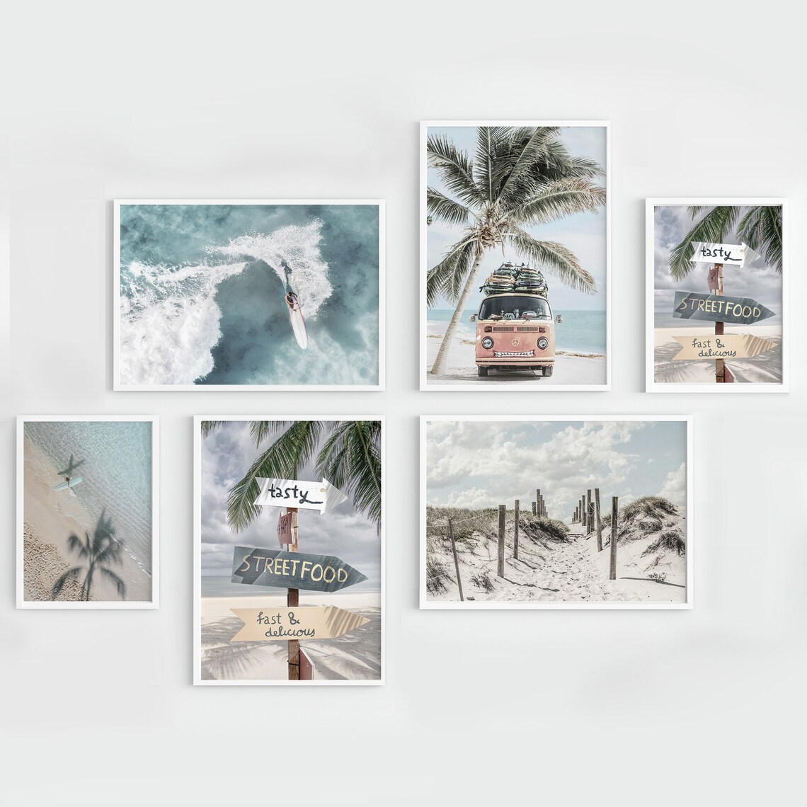 Modern Surfing Posters Bundle 6 . DIGITAL DOWNLOAD. A Summer - Etsy