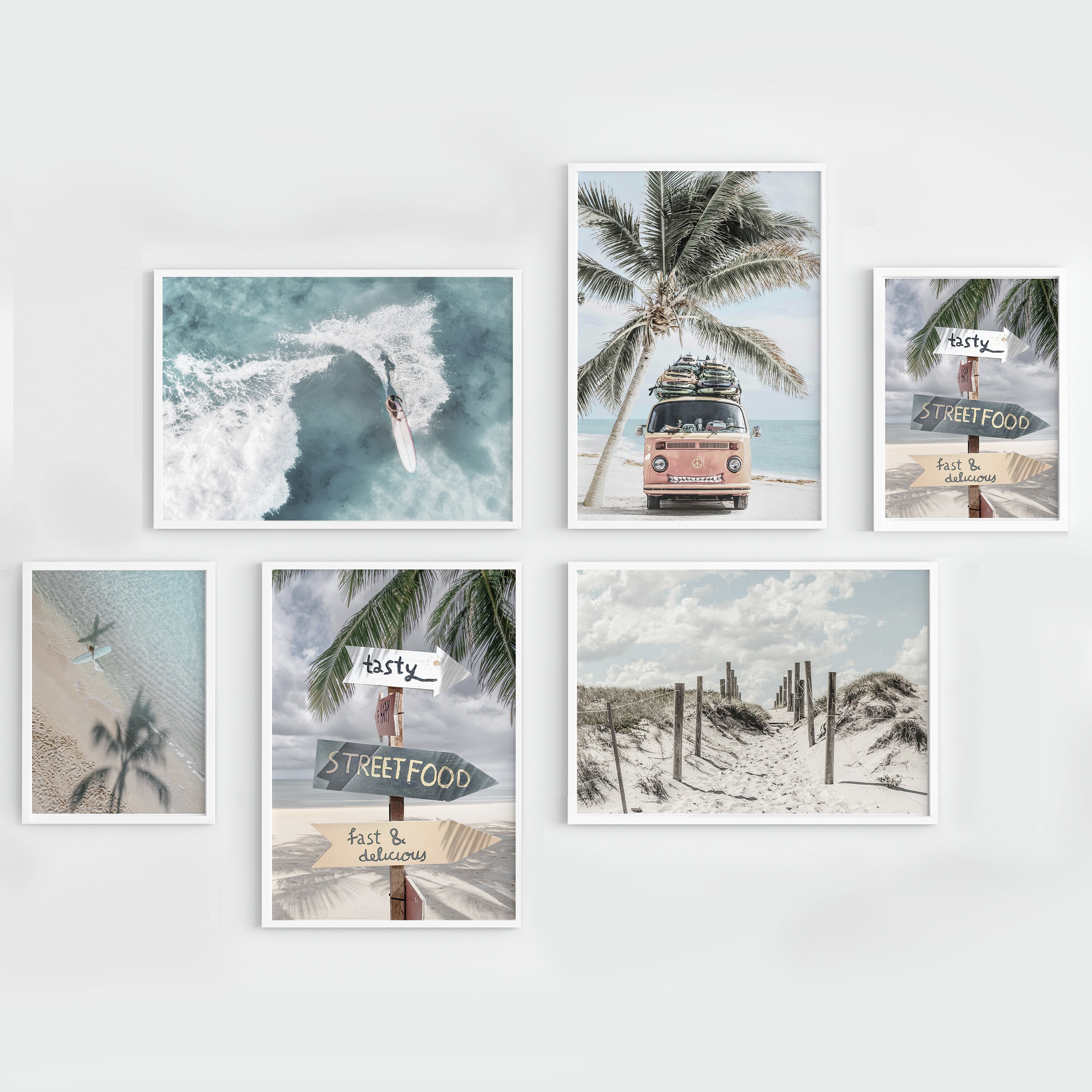 Modern Surfing Posters Bundle 6 . DIGITAL DOWNLOAD. A Summer - Etsy