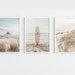 Neutral Boho Beach Posters. Set of 3 Digital Prints. A Seagull Flies on ...