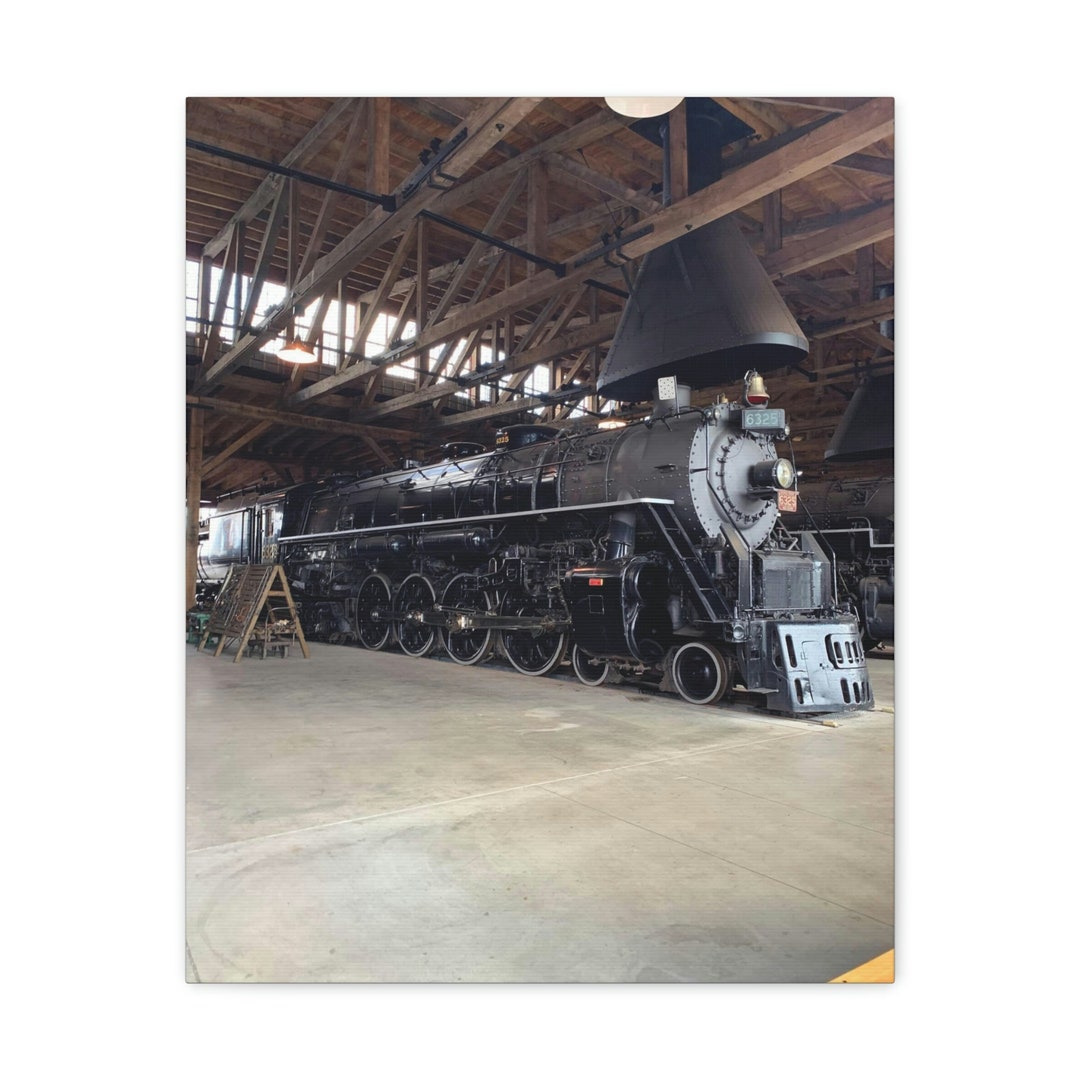 Steam Locomotive Canvas Gallery Wrap - Etsy