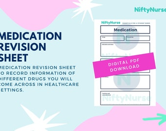 Medication Revision - Etsy