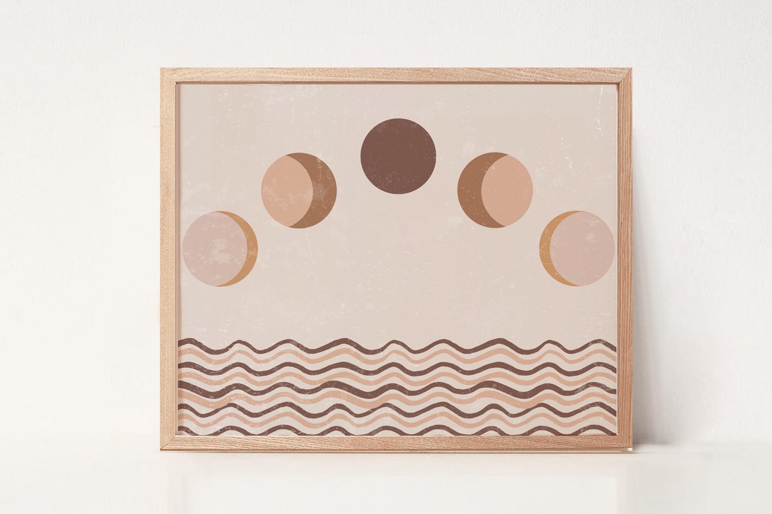 Moon Phase Moon Poster PRINTABLE Boho Poster Moon Phases - Etsy