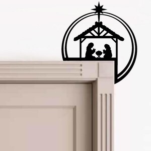 Christmas Decorative Holiday Door Trim Corners - Nativity Scene ...