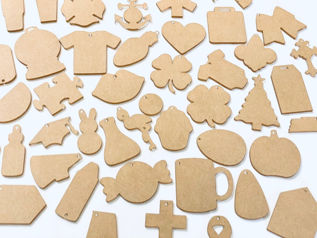 Any Standard Cut Shape Acrylic Blanks 1" - 3.5" for Keychains, Bag ...