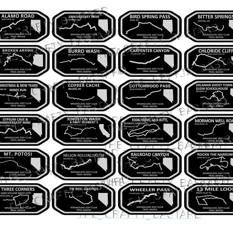 Trail Badges for Jeep - Etsy