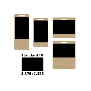 Badge Buddy Blanks - Clear Cast Acrylic, Vertical, Horizontal, Bag Tag ...