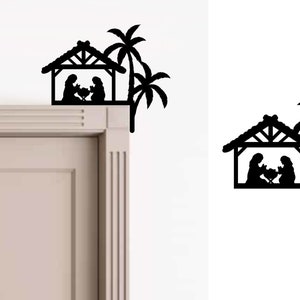 Christmas Decorative Holiday Door Trim Corners - Nativity Scene ...