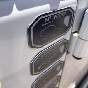 Custom Off-road Trail Badges for Jeep, Truck, Broncho, Chevy, Ford 4x4 ...