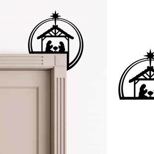 Christmas Decorative Holiday Door Trim Corners - Nativity Scene ...
