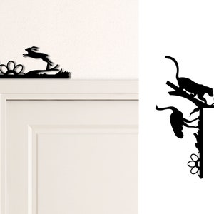 Wild Animal Door Trim Corners - Jungle, Plains, and More - Giraffe ...