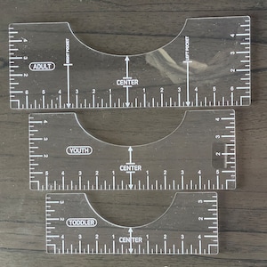 T-shirt Alignment Tool / Ruler / Guide - Premium Sturdy 1/8th Inch Cast ...
