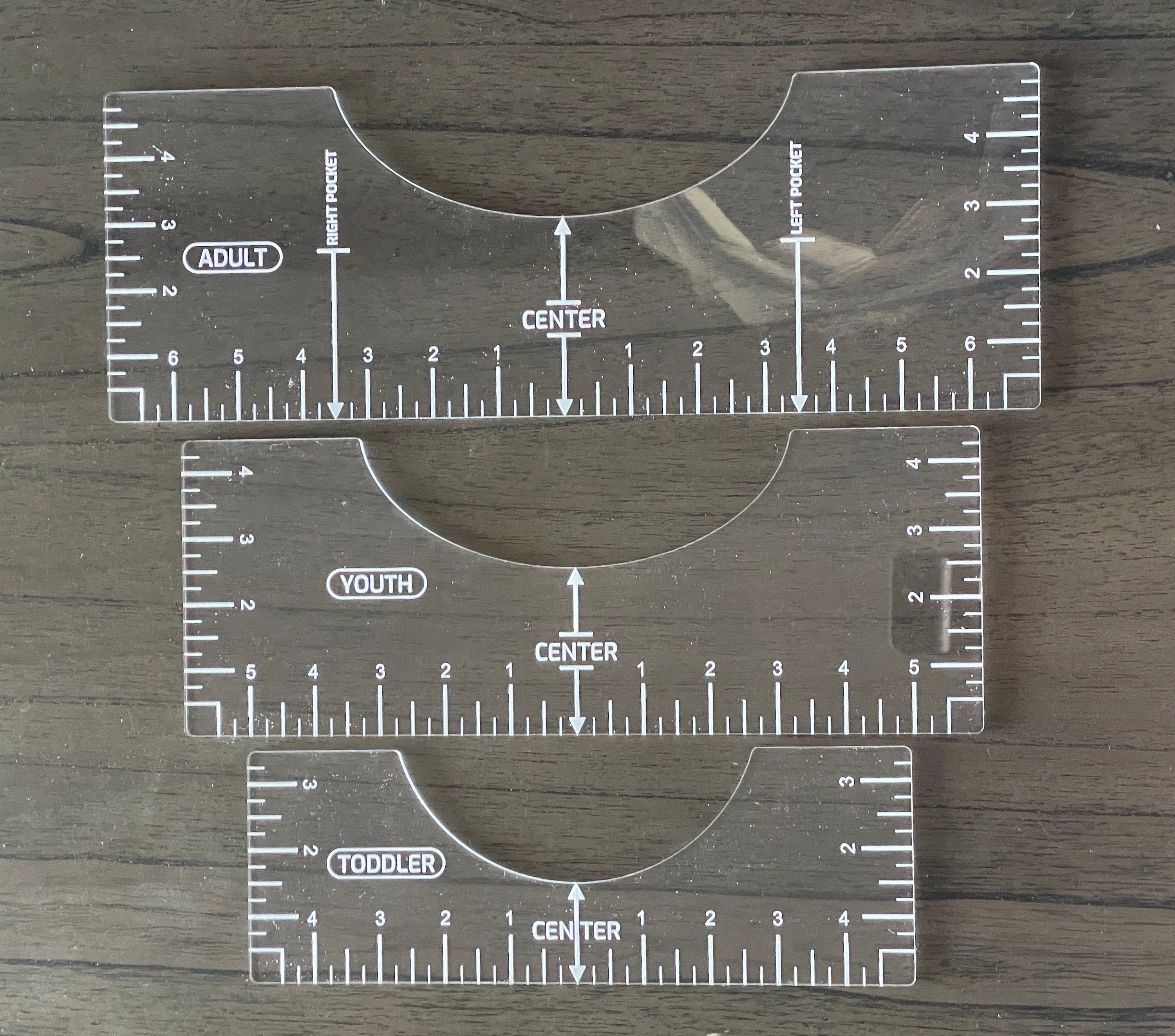 T-shirt Alignment Tool / Ruler / Guide - Premium Sturdy 1/8th Inch Cast ...