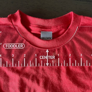 T-shirt Alignment Tool / Ruler / Guide - Premium Sturdy 1/8th Inch Cast ...