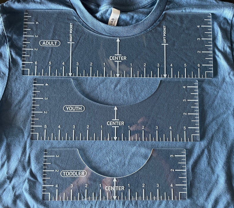 T-shirt Alignment Tool / Ruler / Guide Premium Sturdy 1/8th - Etsy