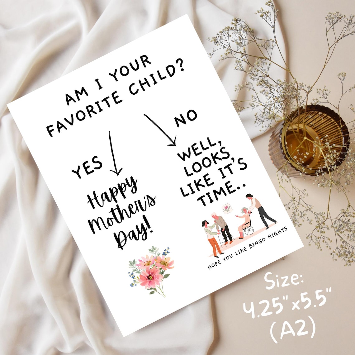 Am I Your Favorite Child?, Funny Mother's Day Card, Nursing Home Humor ...