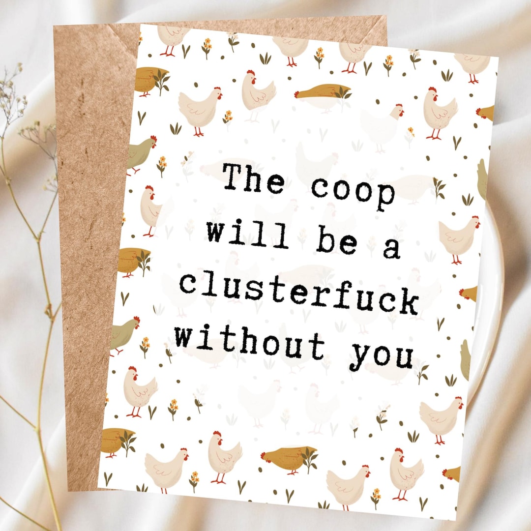 Funny Goodbye Card for Coworker, Leaving Job Card, Cute Chick Pun ...