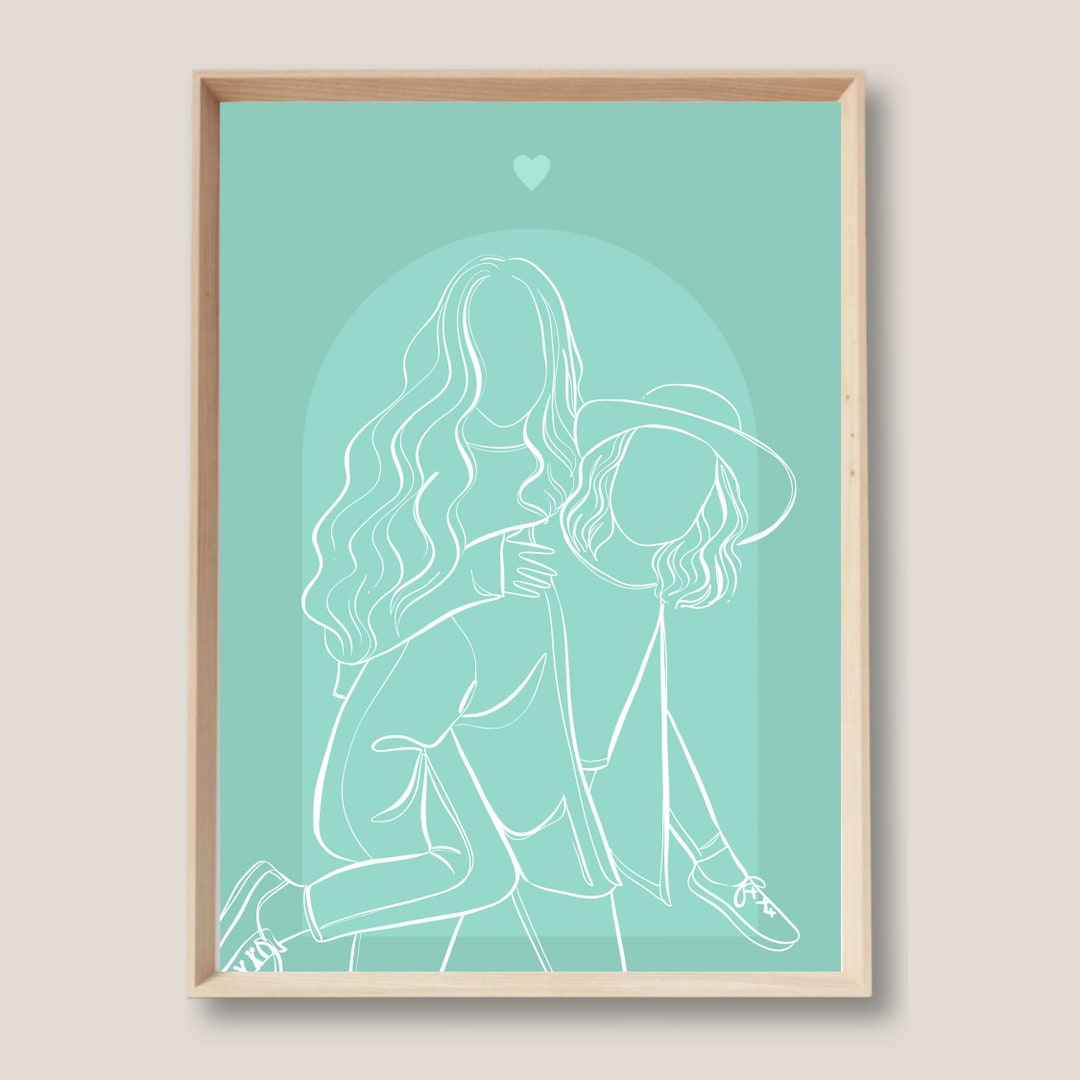 Faceless Portrait, Custom Illustration, Personalized Photo Illustration ...